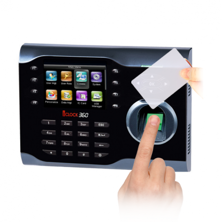 ZKTeco iClock 360 Fingerprint, RFID Time & Attendance Terminal - Idency