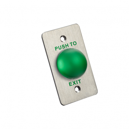 Stainless Steel Door Exit Button (Green) - Idency