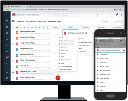 BlackBerry Workspaces - Secure document collaboration on any device